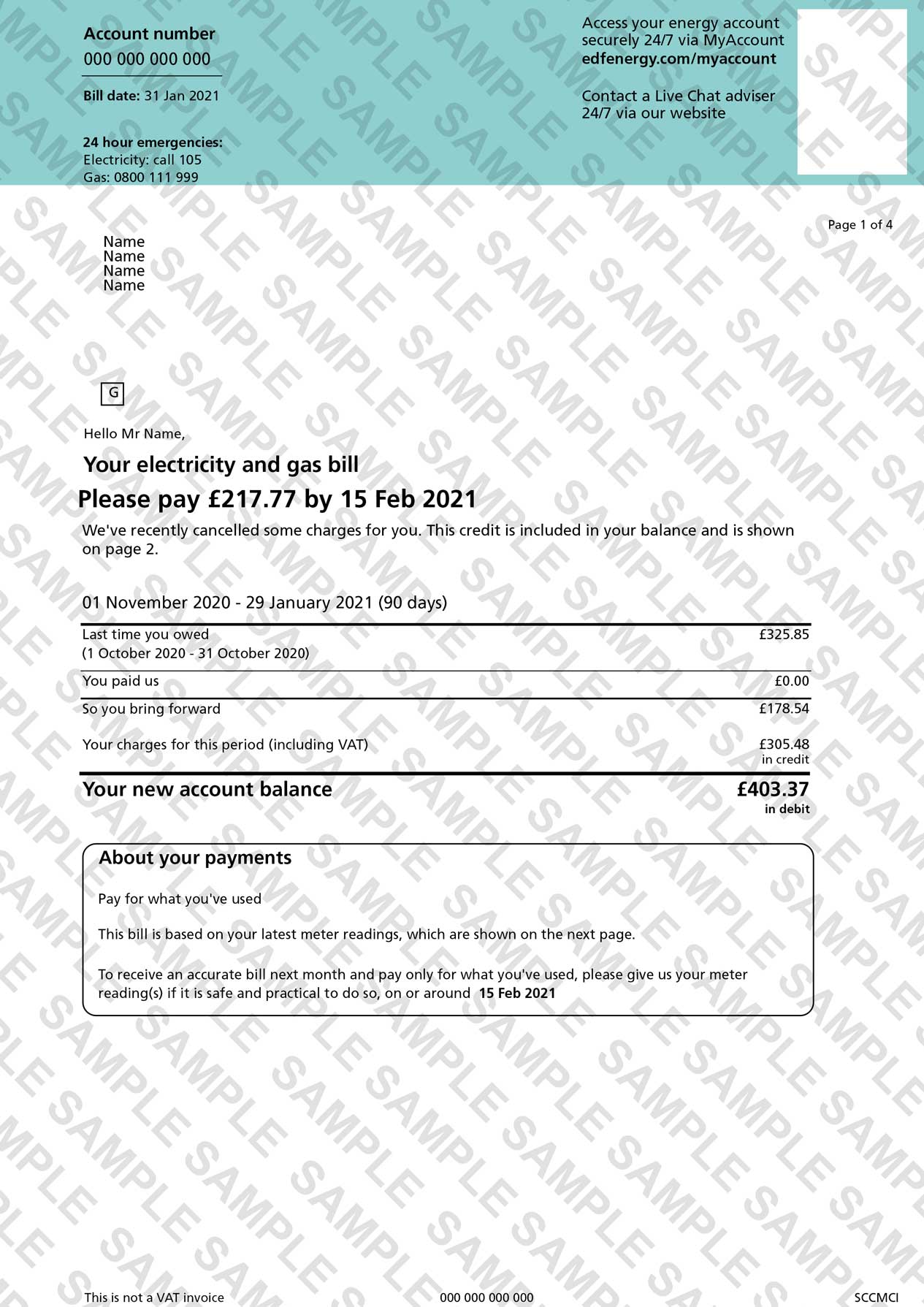 Replica Document Templates | Replacement Statements & Bills